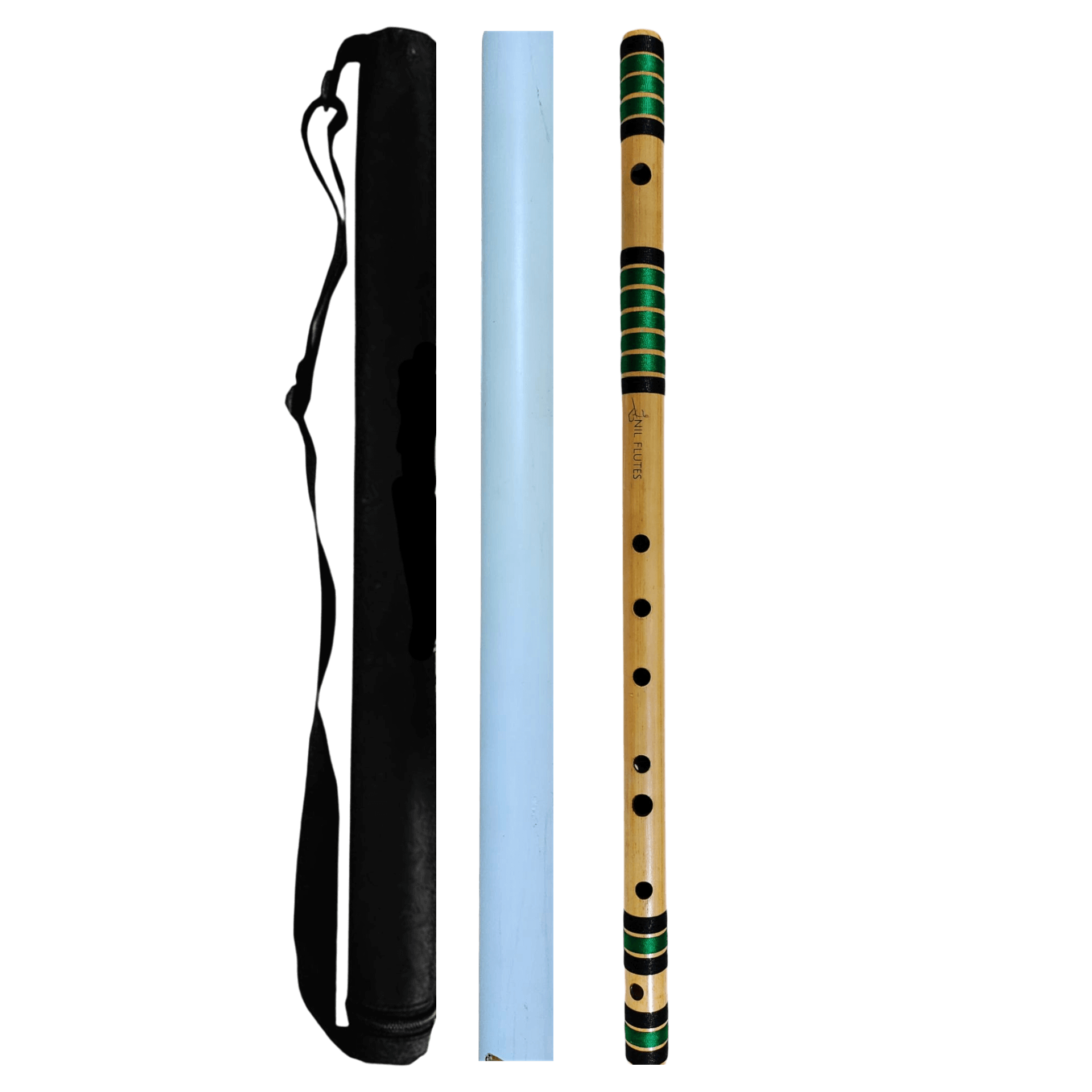 A# / Bb Natural Base Bansuri Flute 440 Hz (Left / Right Hand) – 22 Inch ...