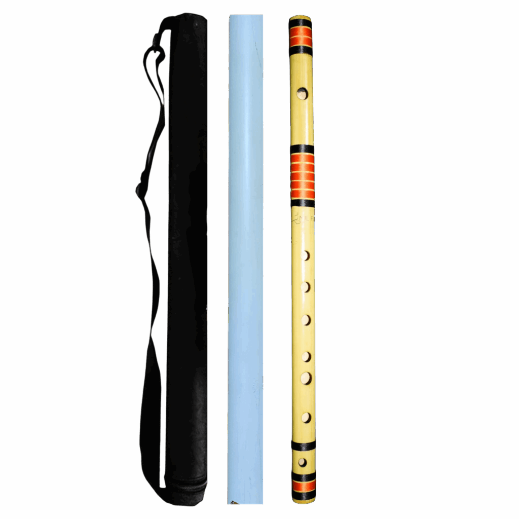 C# Middle Bansuri Flute 440 Hz (Left / Right Hand) – 18.5 Inch (47 cm ...